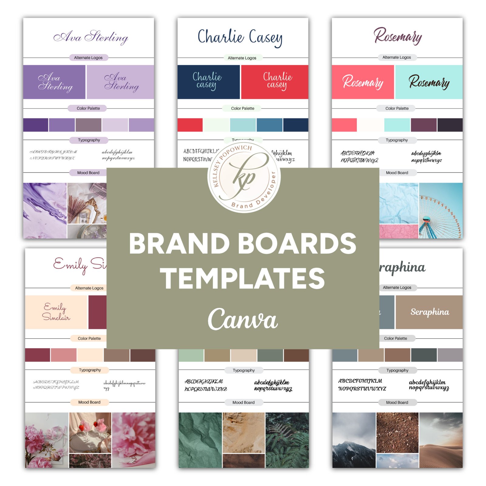 Editable Construction Brand Board Templates Construction Business Color ...