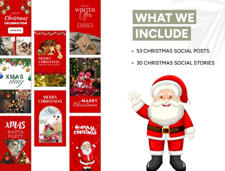 162+ Holiday Mega Bundle: Complete Social Media Kit for Christmas ...