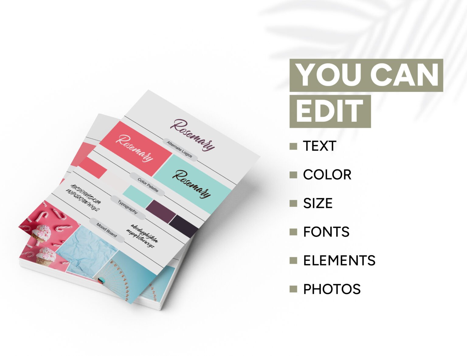 10 Brand Kit Template | Mini Brand Board Template | Mini Branding Kit ...