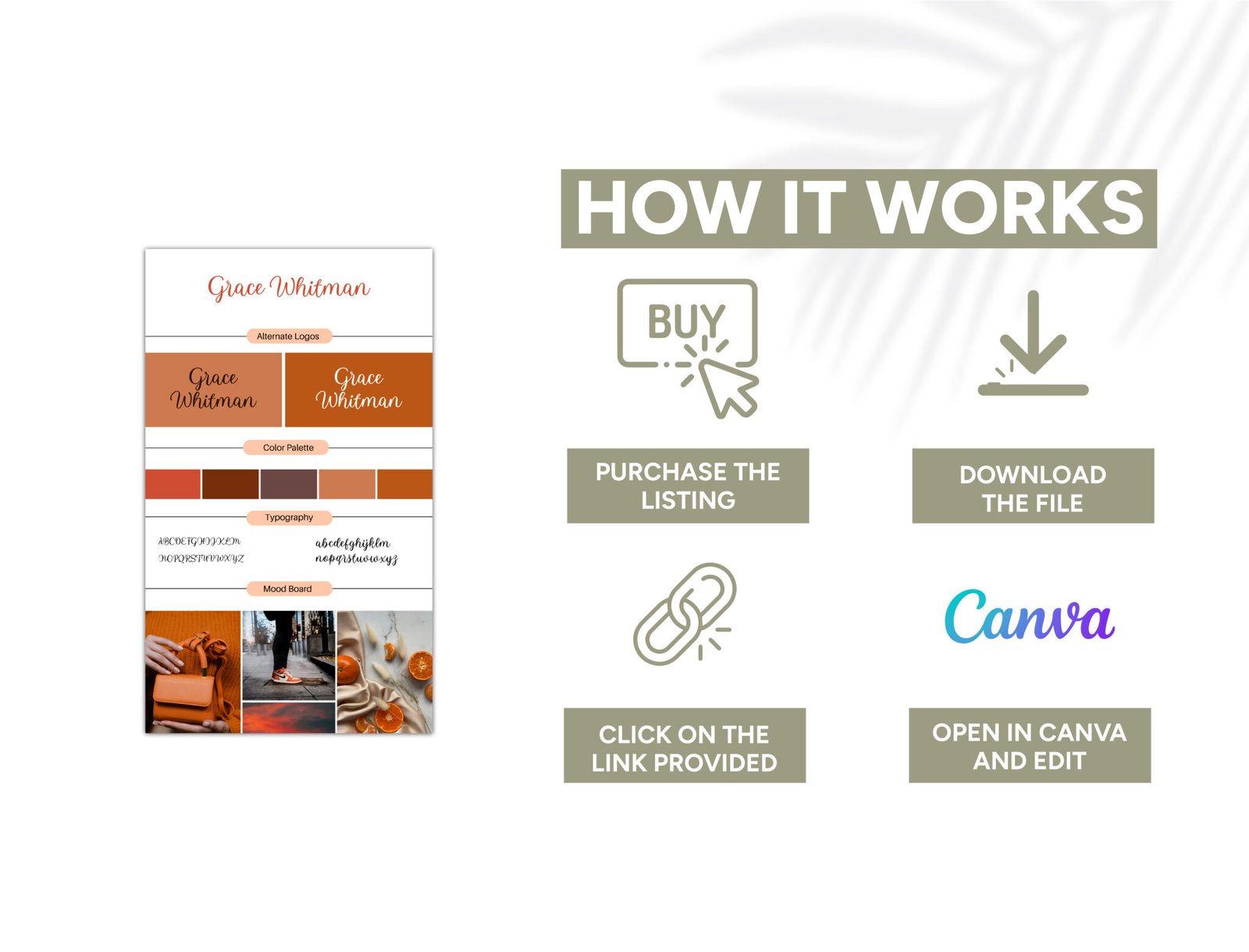 10 Brand Kit Template | Mini Brand Board Template | Mini Branding Kit ...
